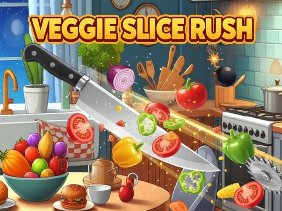 Veggie Slice Rush 🕹️ Main online di SGameS