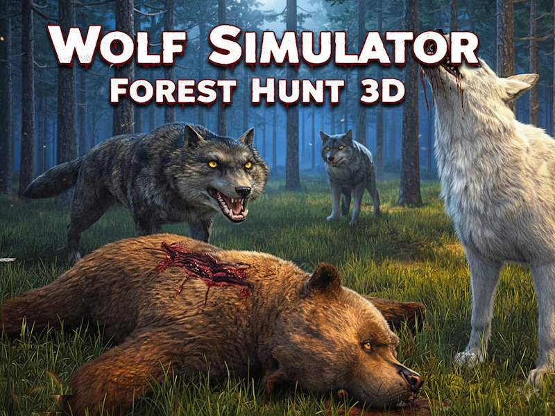 Serigala Simulator Perburuan Hutan 3D 🕹️ Main online di SGameS