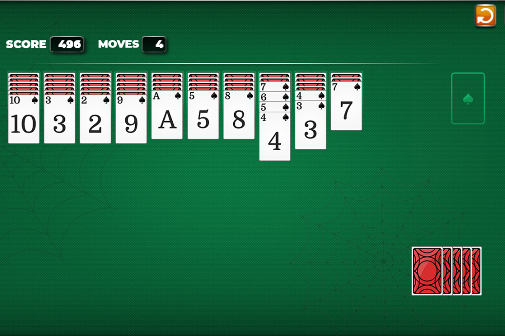Spider Solitaire 🕹️ Main online di SGameS