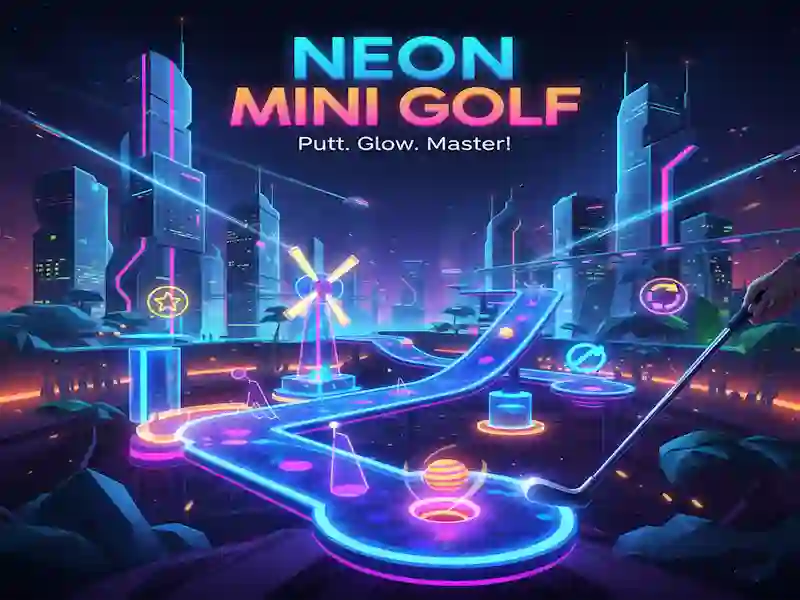 Golf Mini Neon 🕹️ Main online di Sgames